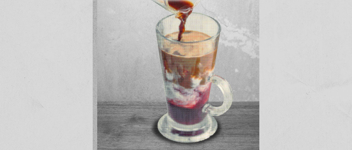 The Cara-mellow Latte and Iced Strawberry Caramel Latte - Dilworth Coffee