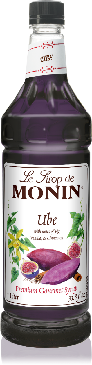 Monin Ube Flavoring Syrup 4 - 1L Plastic Bottles (CASE) - Dilworth Coffee
