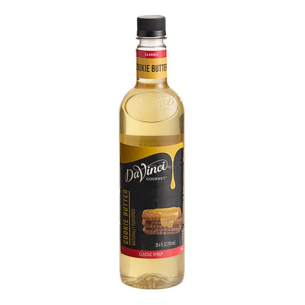 Davinci Cookie Butter Flavoring Syrup 4 - 750mL Plastic Bottles (CASE ...