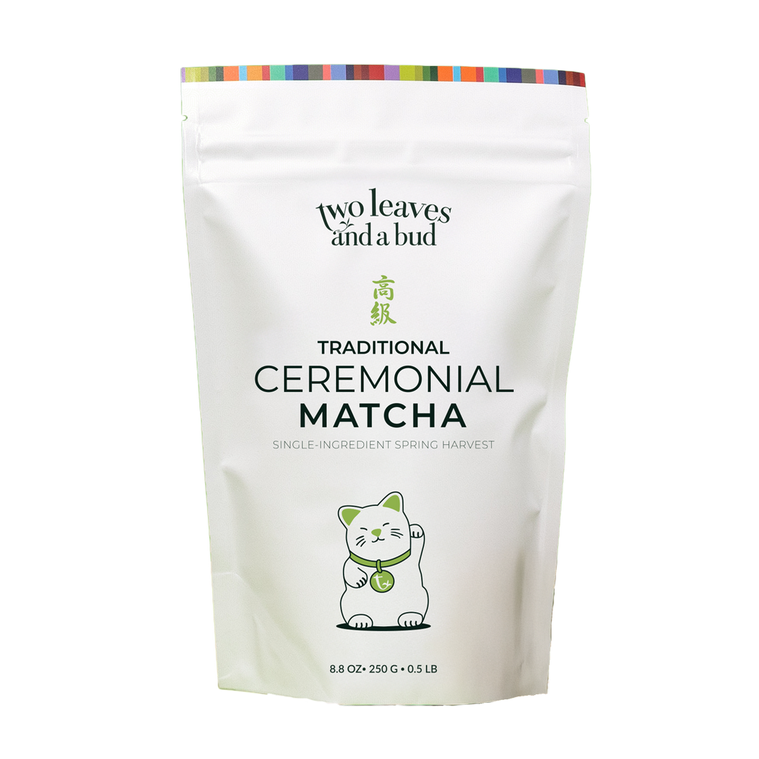 Two Leaves Traditional Ceremonial Matcha 6-250 g Bags (CASE) - Dilworth ...
