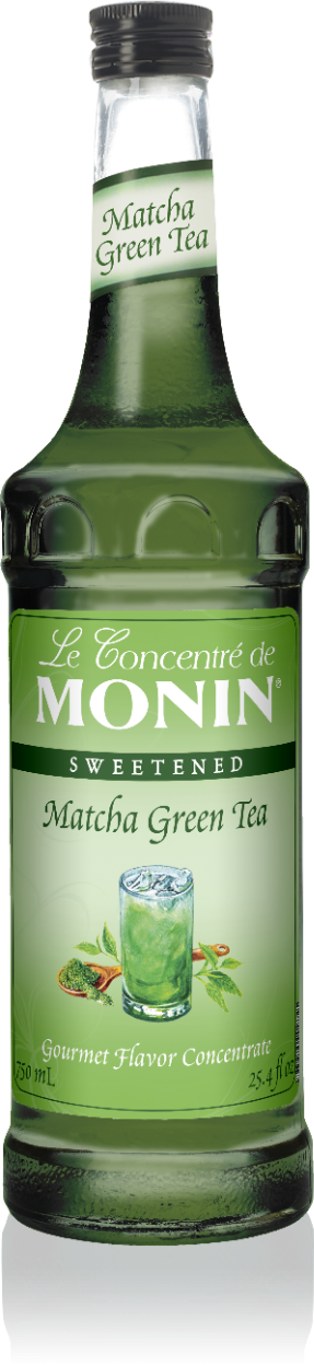 Monin Matcha Green Tea 7:1 Concentrate 750mL Glass Bottle - Dilworth Coffee