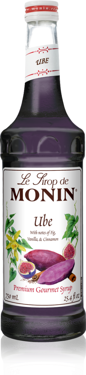 Monin Ube Flavoring Syrup 750mL Glass Bottle - Dilworth Coffee
