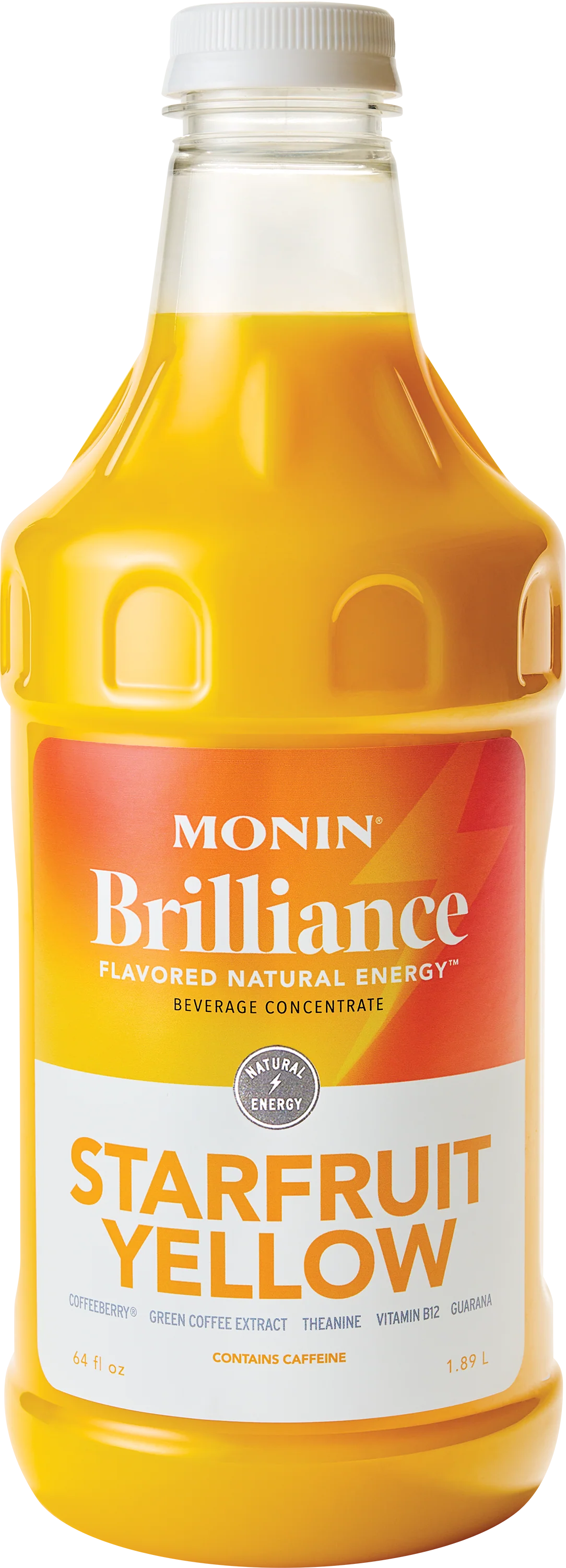 Monin Starfruit Yellow Energy 4 - 64oz Bottles (CASE) - Dilworth Coffee