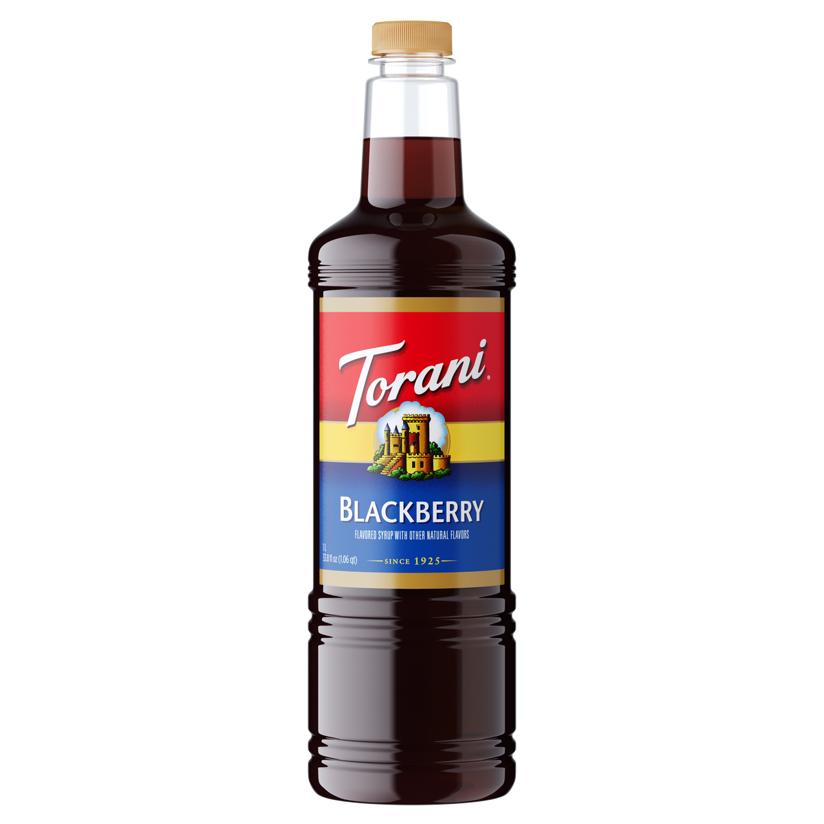Torani Blackberry Flavoring Syrup 1L Plastic Bottle - Dilworth Coffee