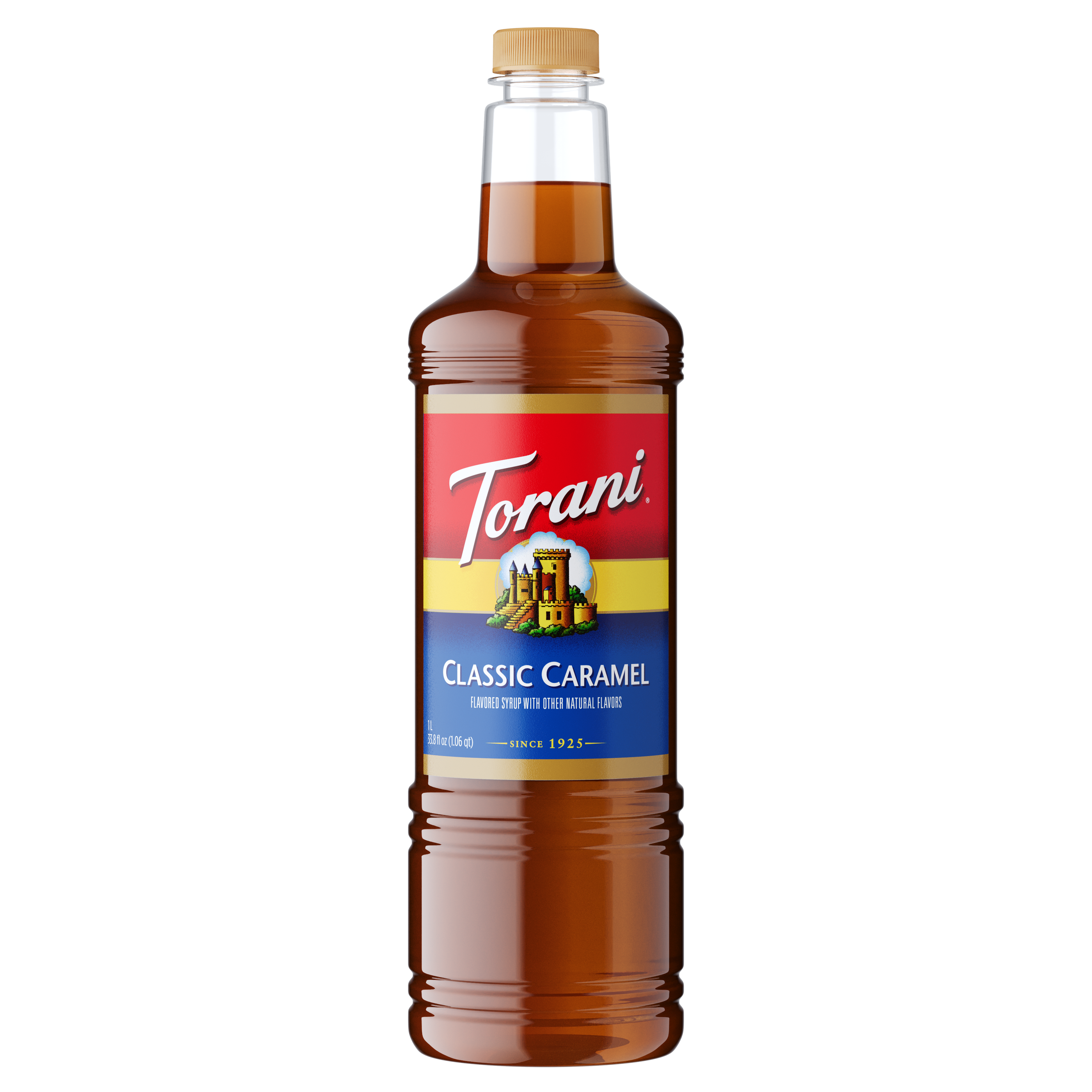 Torani Caramel Classic Flavoring Syrup 6 - 1L Plastic Bottles (CASE ...