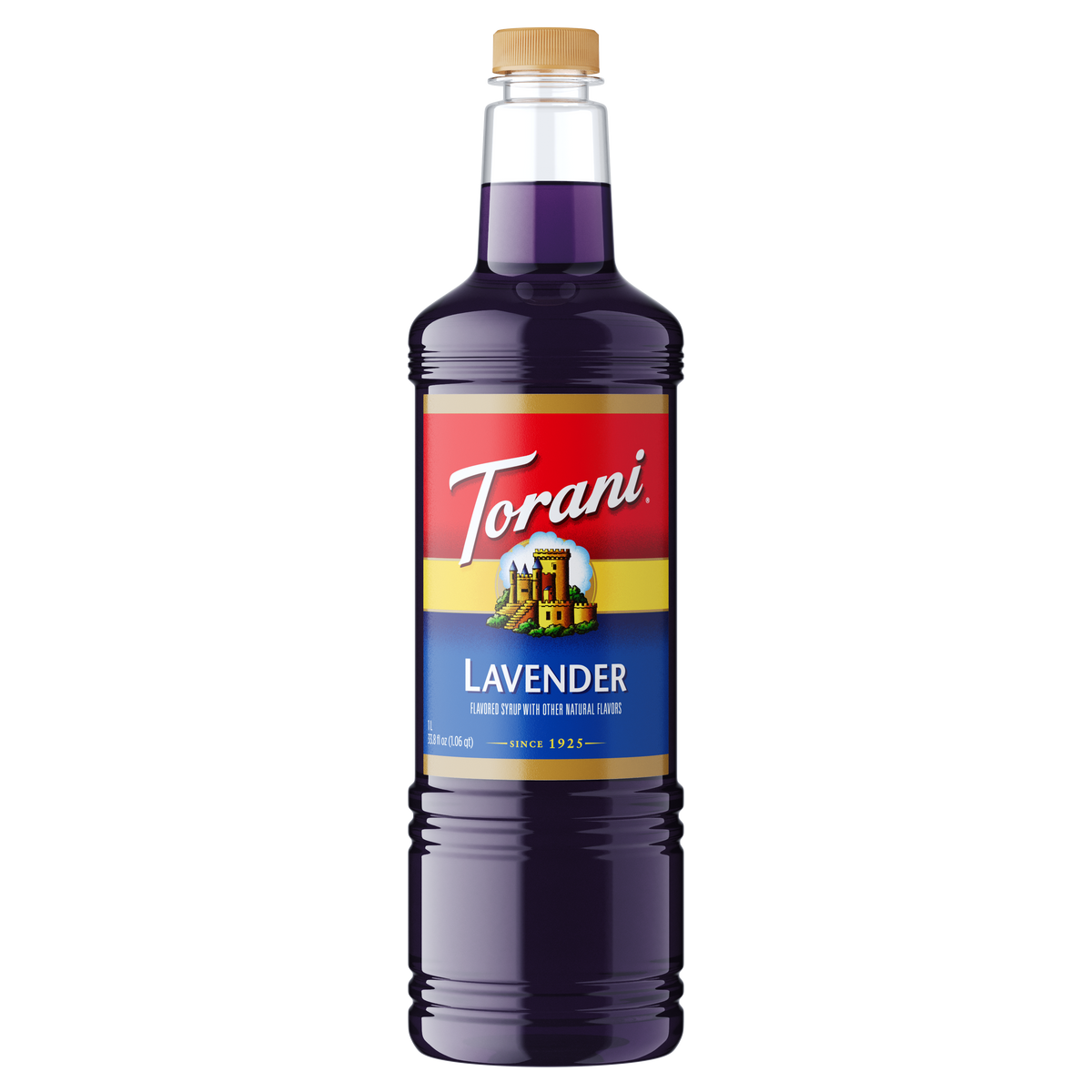Torani Lavender Flavoring Syrup 1L Plastic Bottle - Dilworth Coffee