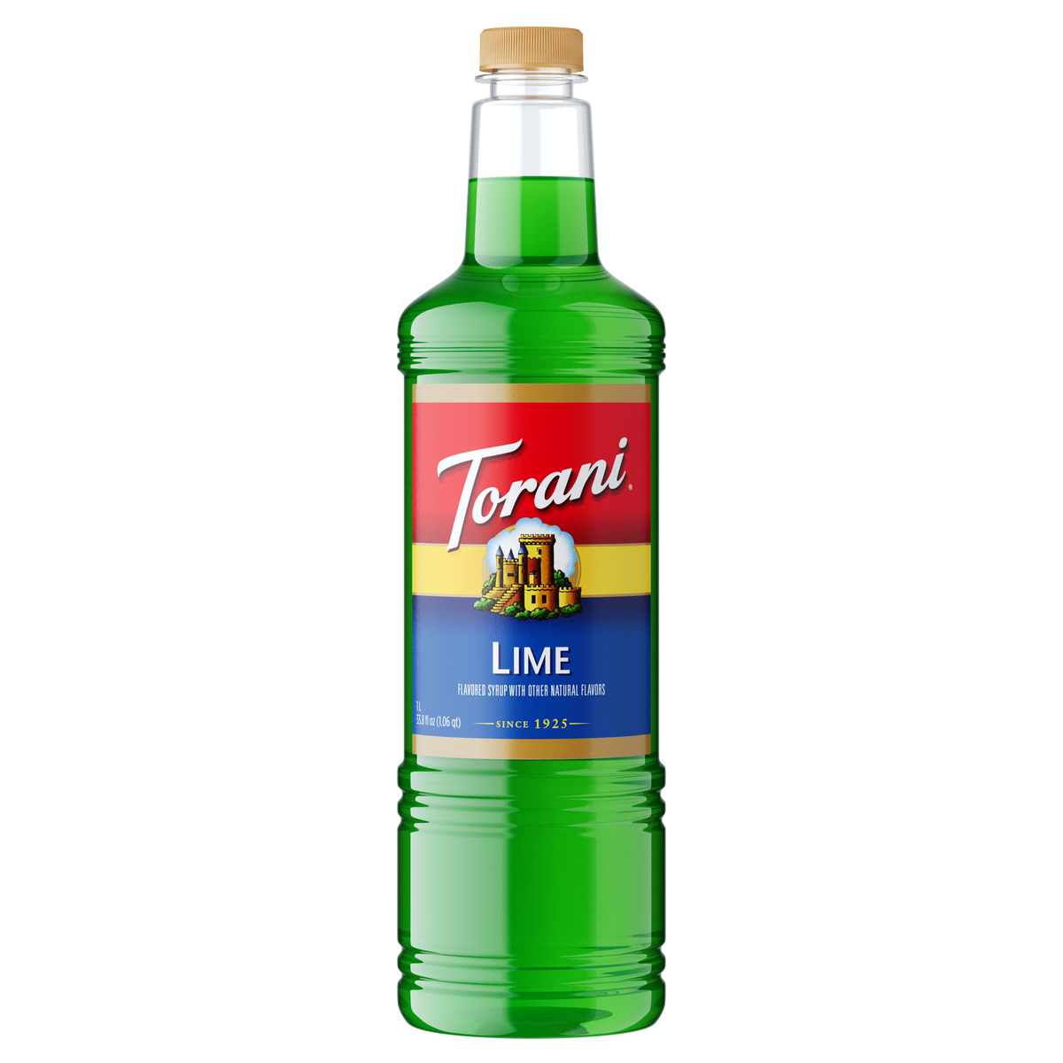 Torani Lime Flavoring Syrup 1L Plastic Bottle - Dilworth Coffee