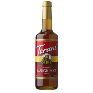Torani Almond Roca Syrup 750mL Glass Bottle - Dilworth Coffee