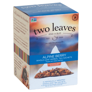 Two Leaves Alpine Berry Herbal Tea 15ct Box - Dilworth Coffee