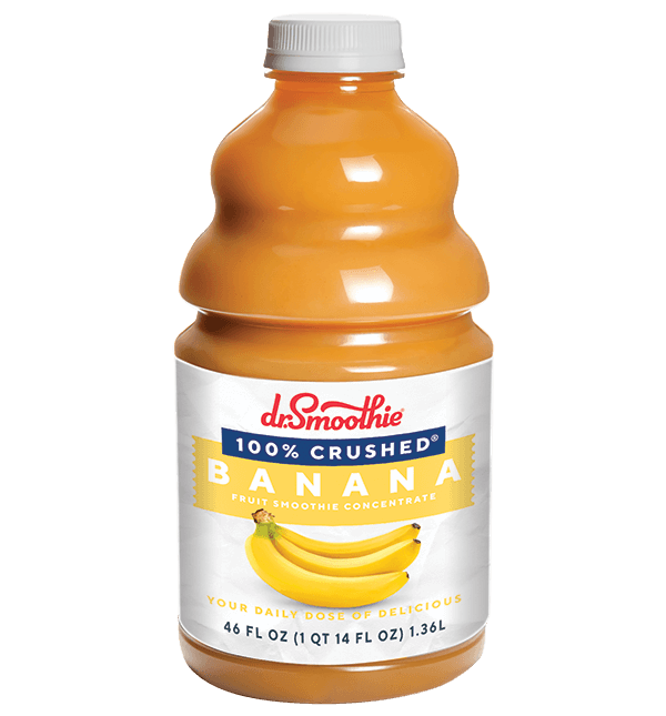 Dr. Smoothie Banana 100% Crushed Fruit Smoothie Concentrate 46oz Bottle ...