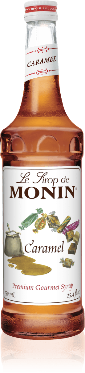 Monin Caramel Syrup 750mL Glass Bottle - Dilworth Coffee