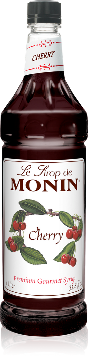 Monin Cherry Syrup 1L Plastic Bottle - Dilworth Coffee