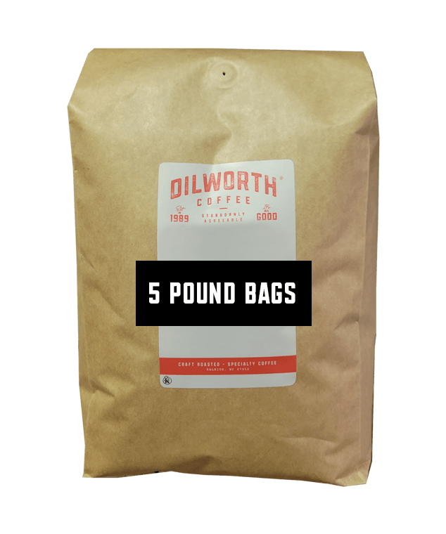 Dilworth Coffee Swiss Water Decaf 5lb Bulk Bag - Dilworth Coffee