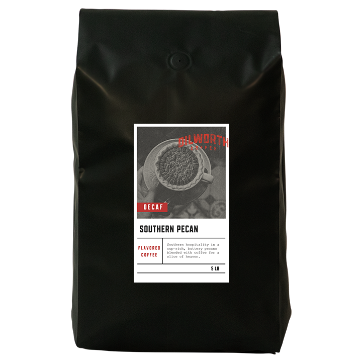 Dilworth Coffee Southern Pecan Decaf 5lb Bulk Bag - Dilworth Coffee