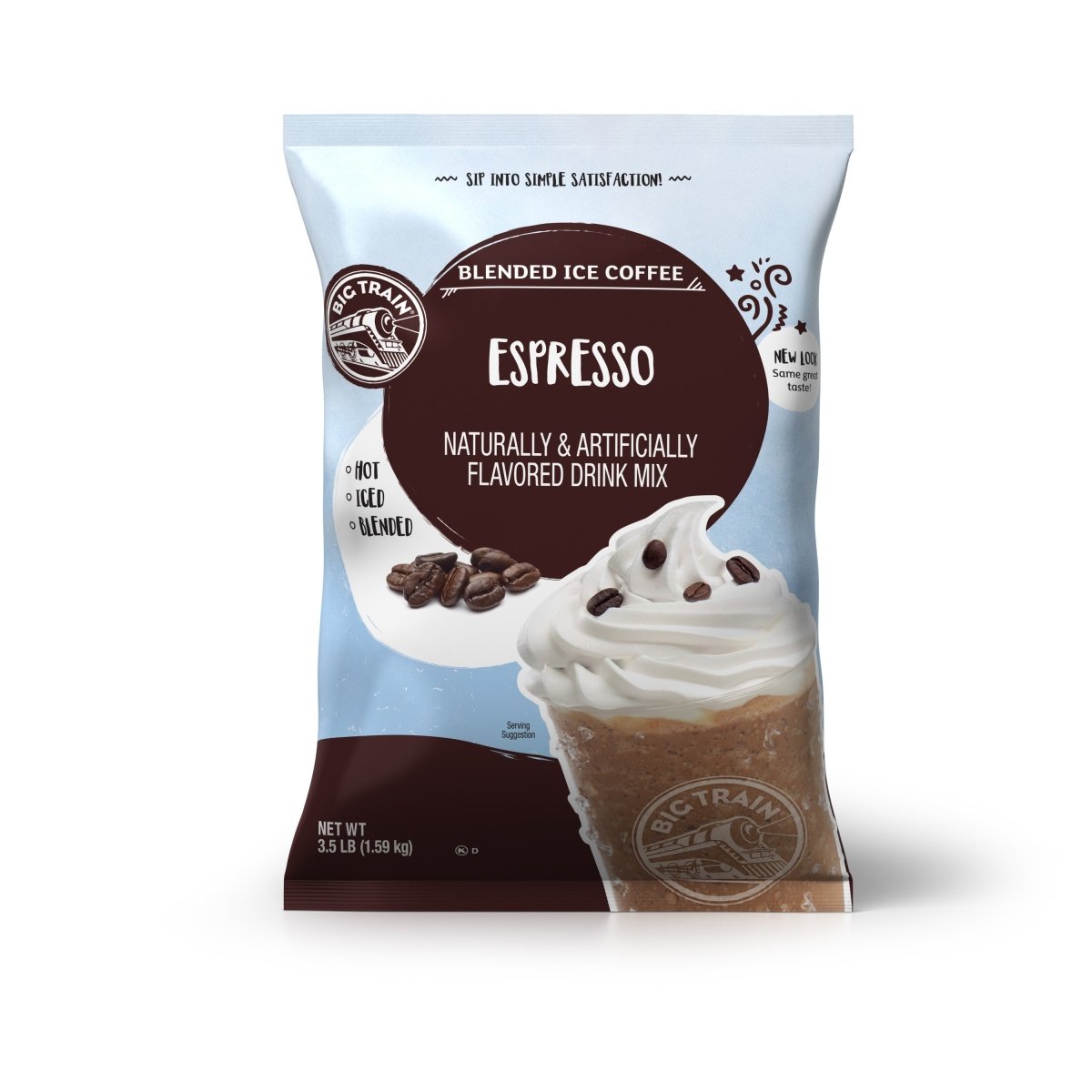 Big Train Espresso Blended Iced Coffee Mix 3.5lb Bag - Dilworth Coffee