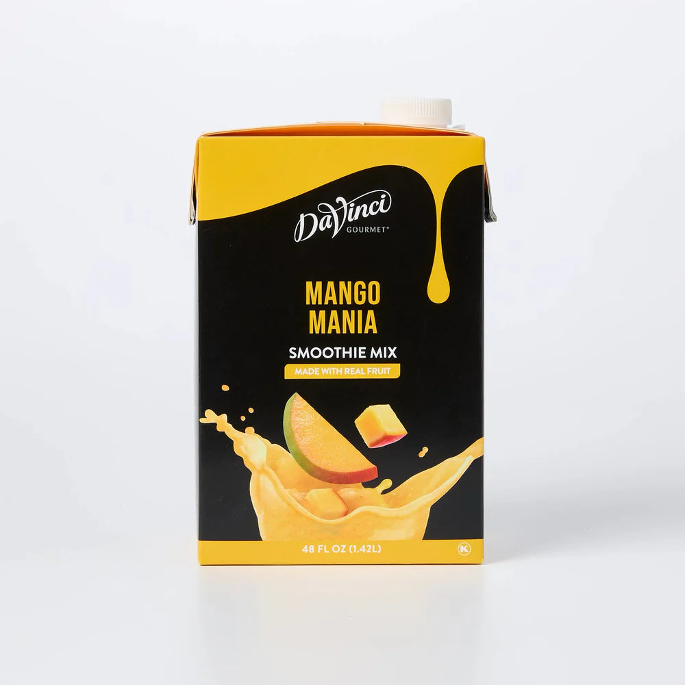 Davinci Mango Mania Real Fruit Smoothie Mix 6 - 48oz Cartons (CASE ...