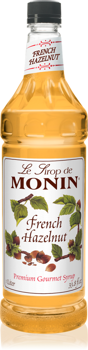 Monin French Hazelnut Syrup 1L Plastic Bottle - Dilworth Coffee