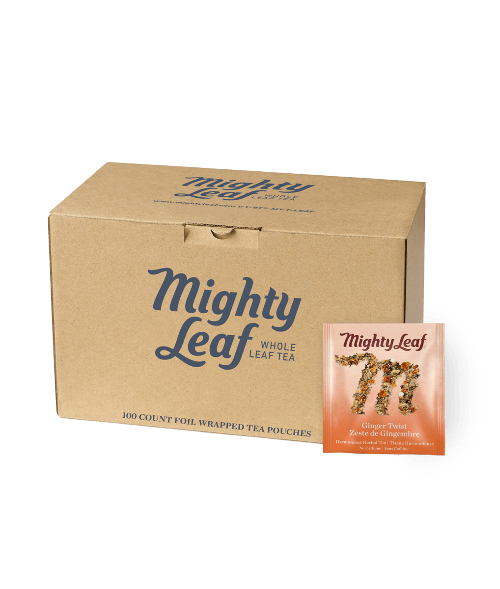 Mighty Leaf Tea Ginger Twist Foodservice 100ct Box - Dilworth Coffee