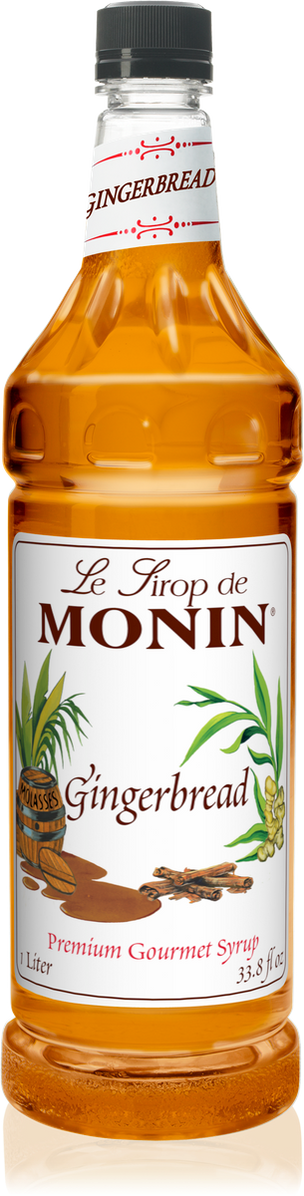 Monin Gingerbread Syrup 1L Plastic Bottle - Dilworth Coffee
