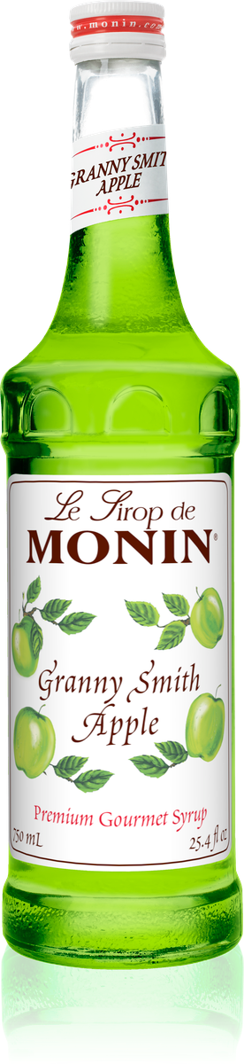 Monin Granny Smith Apple Syrup 750mL Glass Bottle - Dilworth Coffee