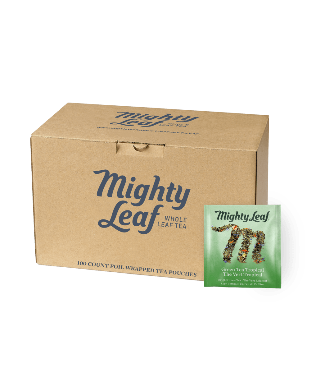 Mighty Leaf Tea Green Tea Tropical Foodservice 100ct Box - Dilworth Coffee