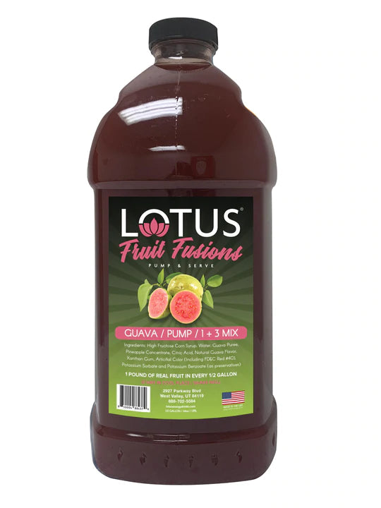 Lotus Energy Guava Fruit Fusions Concentrates 64oz Bottle - Dilworth Coffee