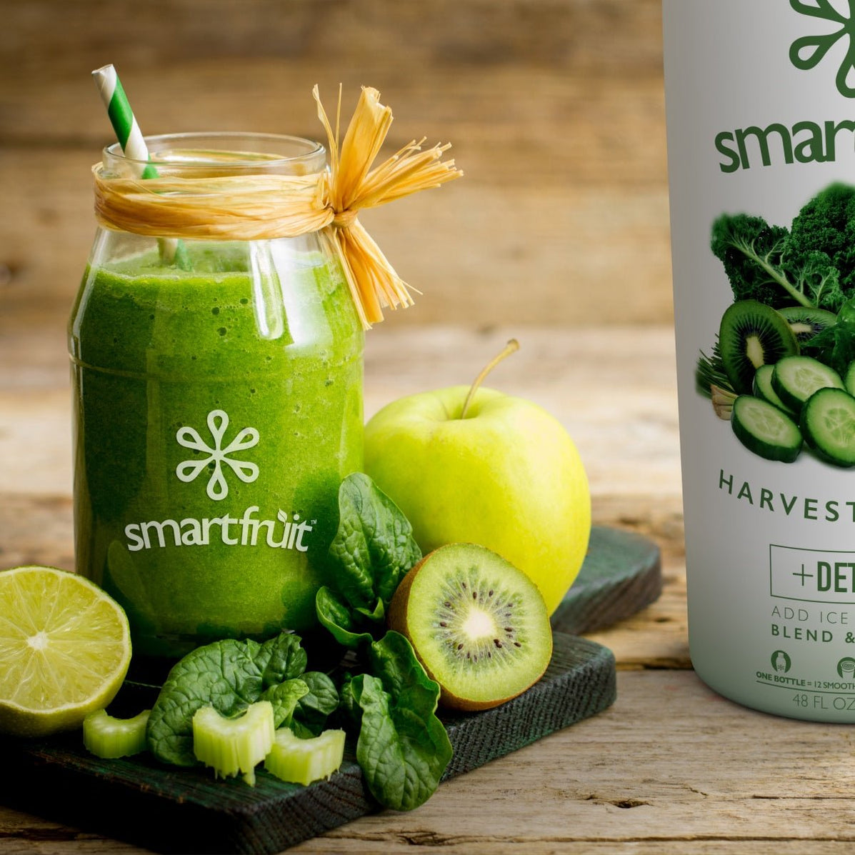 Smartfruit Harvest Greens Fruit Smoothie Concentrate 48oz Bottle ...