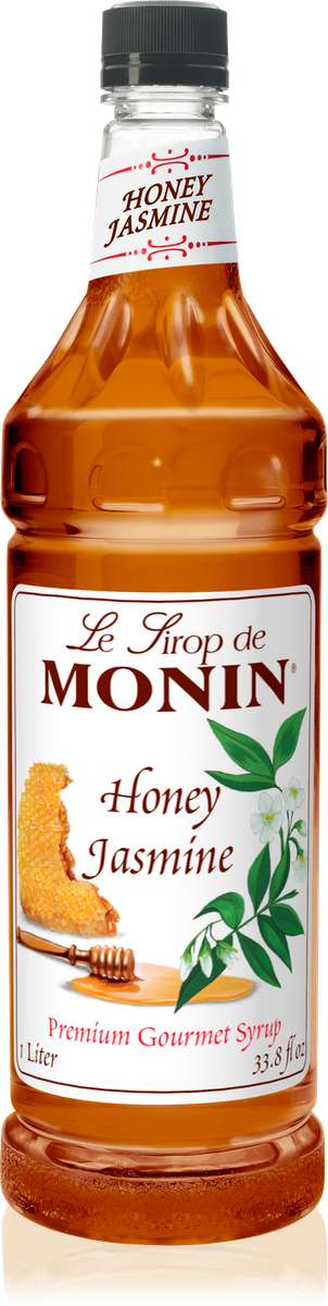 Monin Honey Jasmine Syrup 1L Plastic Bottle - Dilworth Coffee