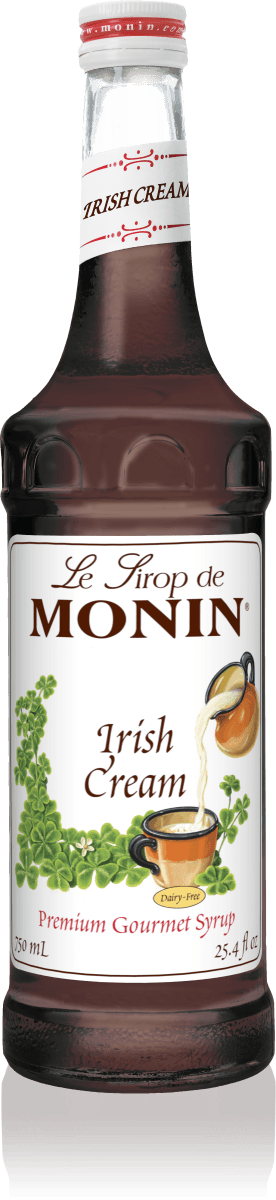 Monin Irish Cream Syrup 750mL Glass Bottle - Dilworth Coffee