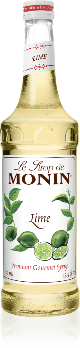 Monin Lime Syrup 750mL Glass Bottle - Dilworth Coffee
