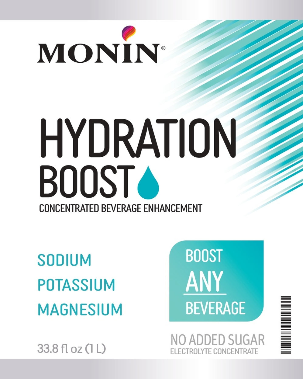 Monin Total Hydration Boost 4 - 1L Plastic Bottles (CASE) - Dilworth Coffee