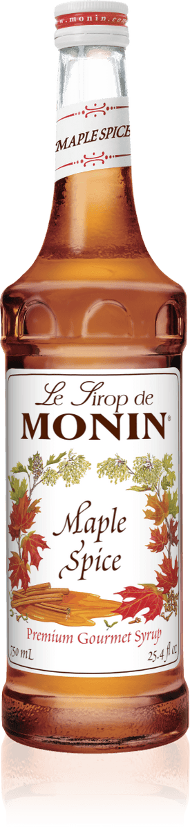 Monin Maple Spice Syrup 750mL Glass Bottle - Dilworth Coffee