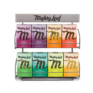 Mighty Leaf Retail Tea Box Rack - Dilworth Coffee