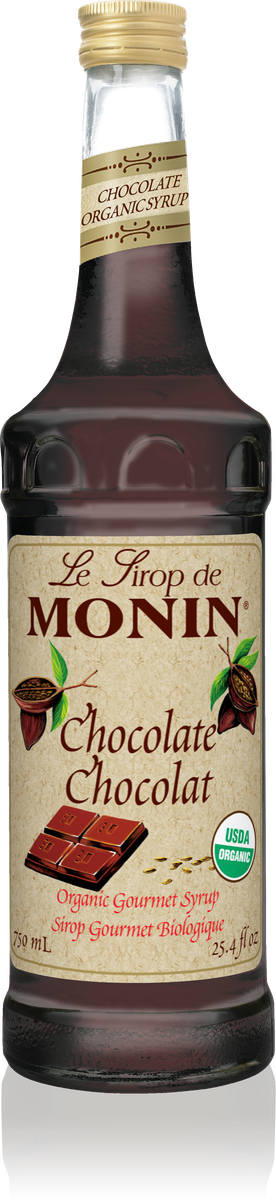 Monin Organic Chocolate Syrup 750mL Glass Bottle - Dilworth Coffee