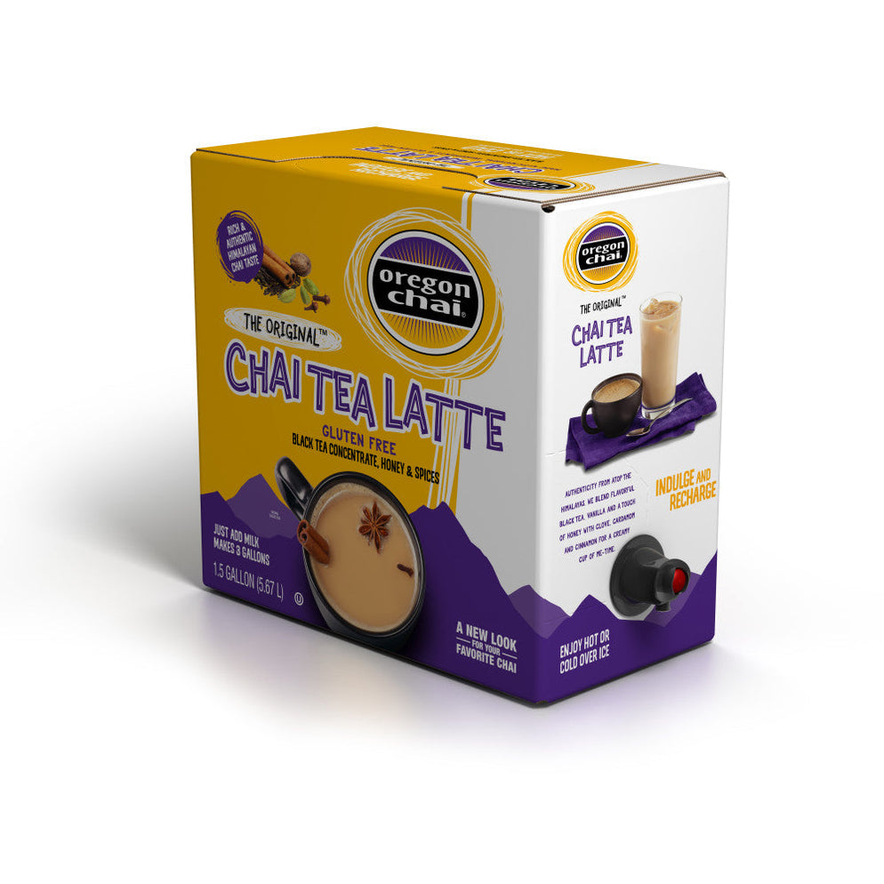 Oregon Chai Original Chai Tea Latte 1:1 Concentrate 1.5 gallon Bag In ...