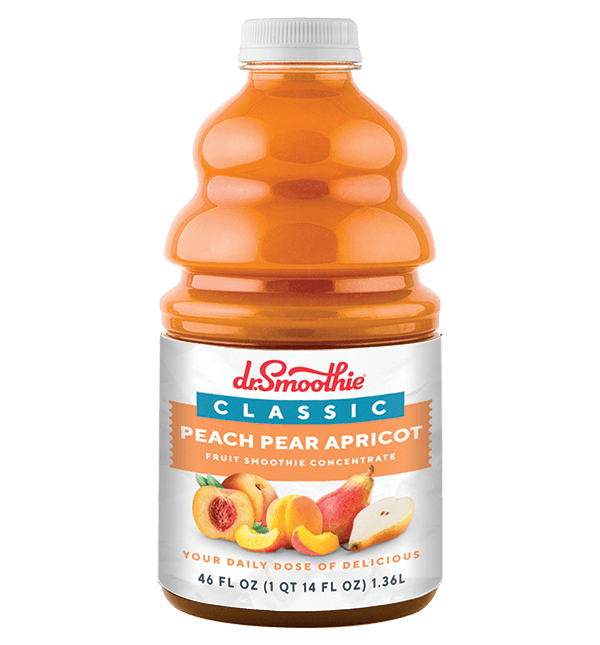 Dr. Smoothie Peach Pear Apricot Classic Fruit Smoothie Concentrate 46oz ...