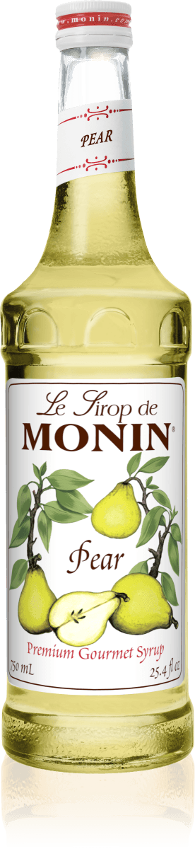 Monin Pear Syrup 750mL Glass Bottle - Dilworth Coffee