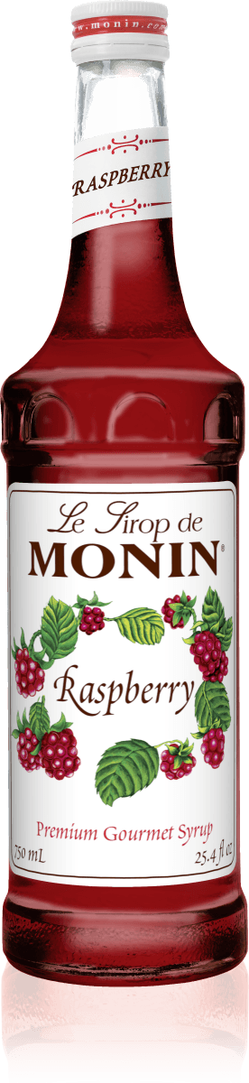 Monin Raspberry Syrup 750mL Glass Bottle - Dilworth Coffee