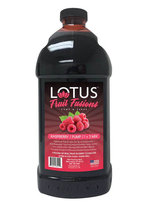 Lotus Energy Raspberry Fruit Fusions Concentrates 64oz Bottle ...