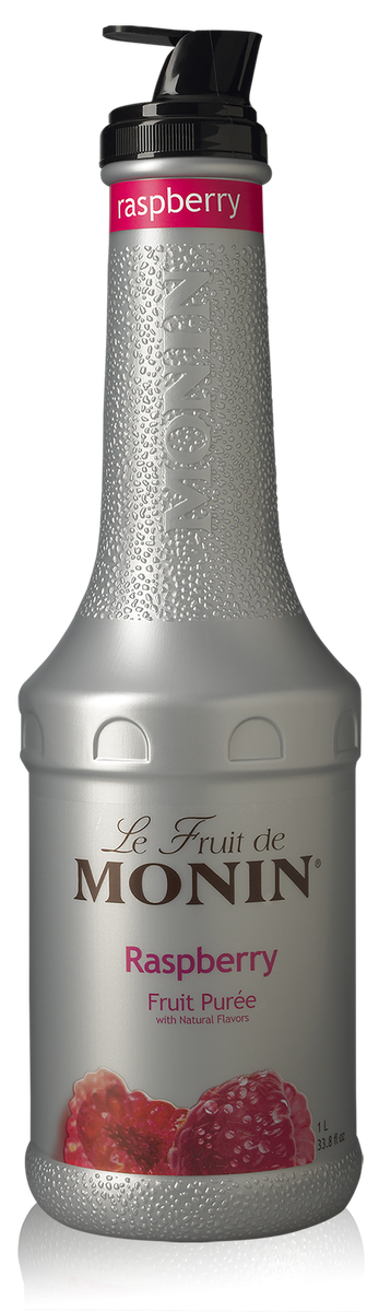 Monin Raspberry Fruit Puree 1L Bottle - Dilworth Coffee