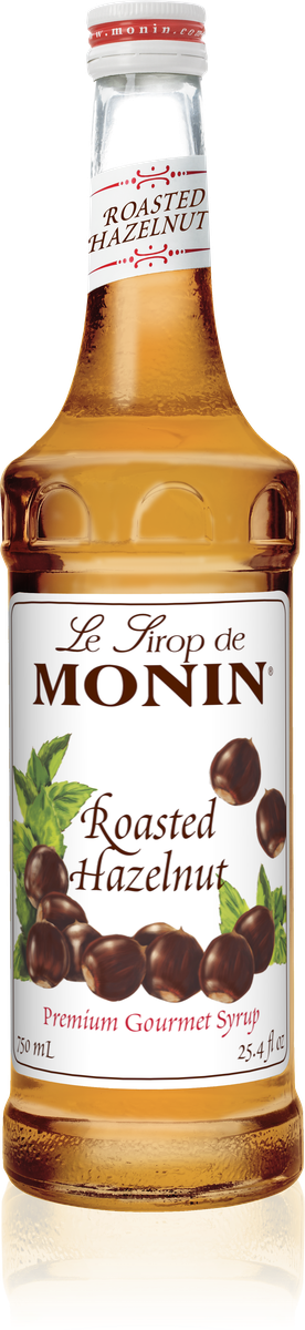 Monin Roasted Hazelnut Syrup 750mL Glass Bottle - Dilworth Coffee