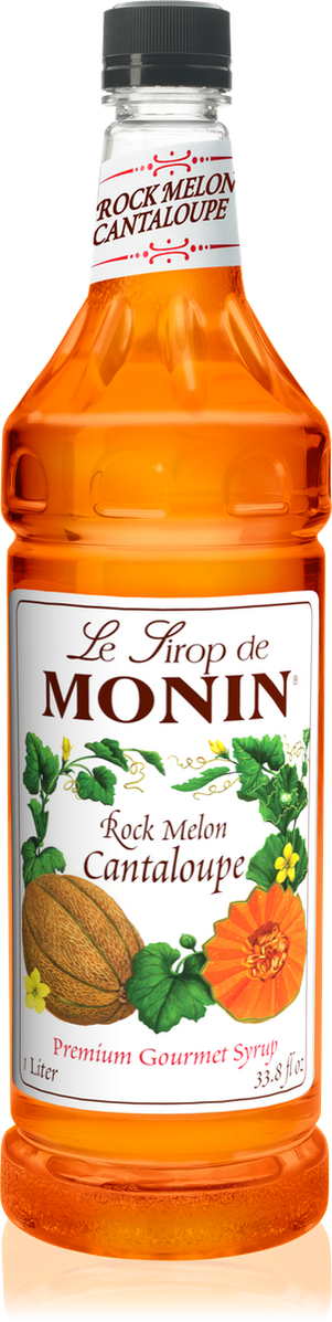 Monin Rock Melon Cantaloupe Syrup 1L Plastic Bottle - Dilworth Coffee