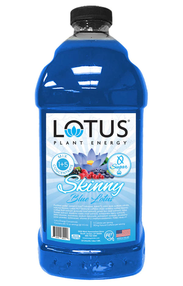 Lotus Energy Skinny Blue Concentrates 64oz Bottle - Dilworth Coffee