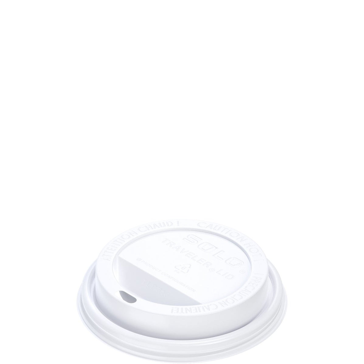 Solo Traveler Dome Hot Cup Lid with Sip Hole White 12/16/20/24oz Lid T - Dilworth Coffee