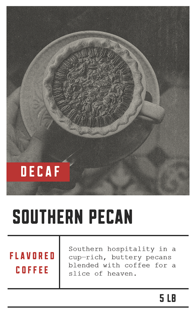Dilworth Coffee Southern Pecan Decaf 5lb Bulk Bag - Dilworth Coffee