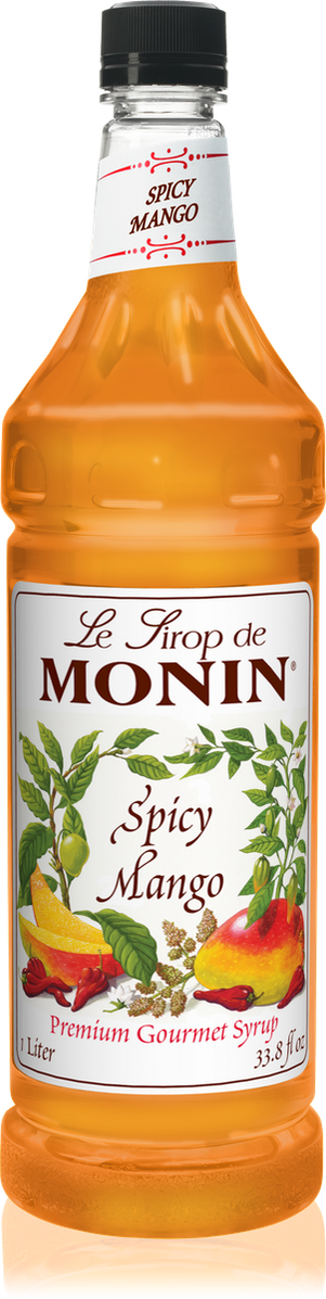 Monin Spicy Mango Syrup 1L Plastic Bottle - Dilworth Coffee