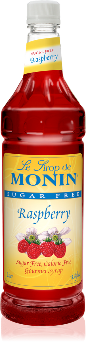Monin Sugar Free Raspberry Syrup 1L Plastic Bottle - Dilworth Coffee