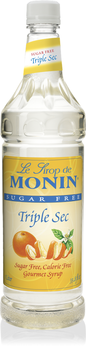 Monin Sugar Free Triple Sec Syrup 1L Plastic Bottle - Dilworth Coffee
