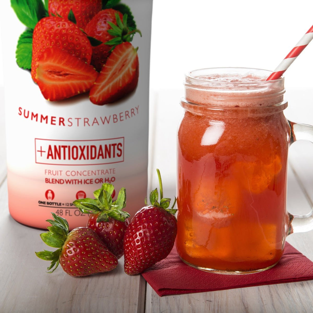 Smartfruit Summer Strawberry Fruit Smoothie Concentrate 48oz Bottle ...