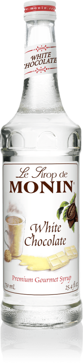 Monin White Chocolate Syrup 750mL Glass Bottle - Dilworth Coffee